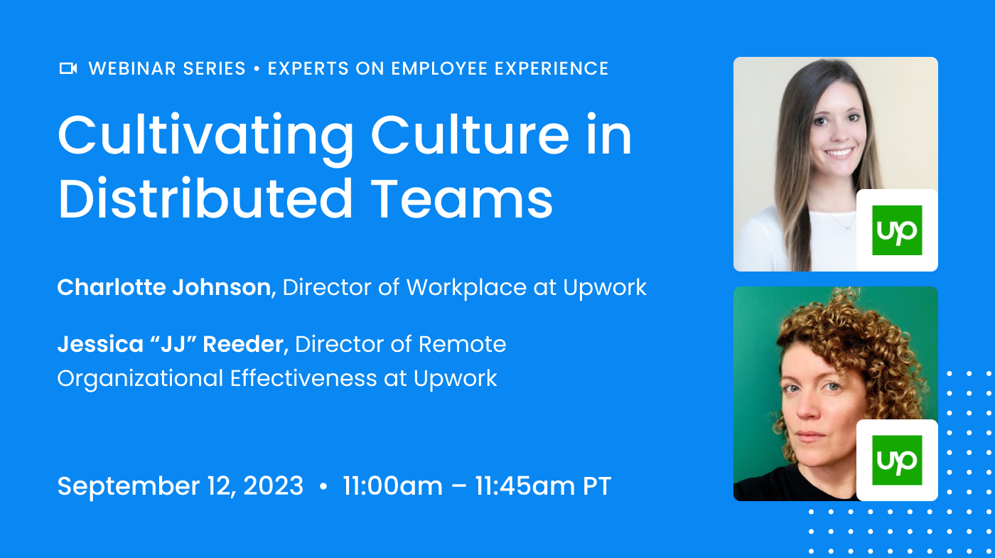 Epoch | [Webinar] Cultivating Culture in Distributed Teams