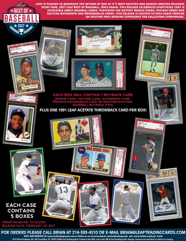 2017 Leaf Best Of Baseball - Leaf Trading Cards