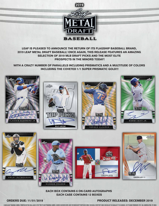 2019 Leaf Metal Draft Baseball - Leaf Trading Cards