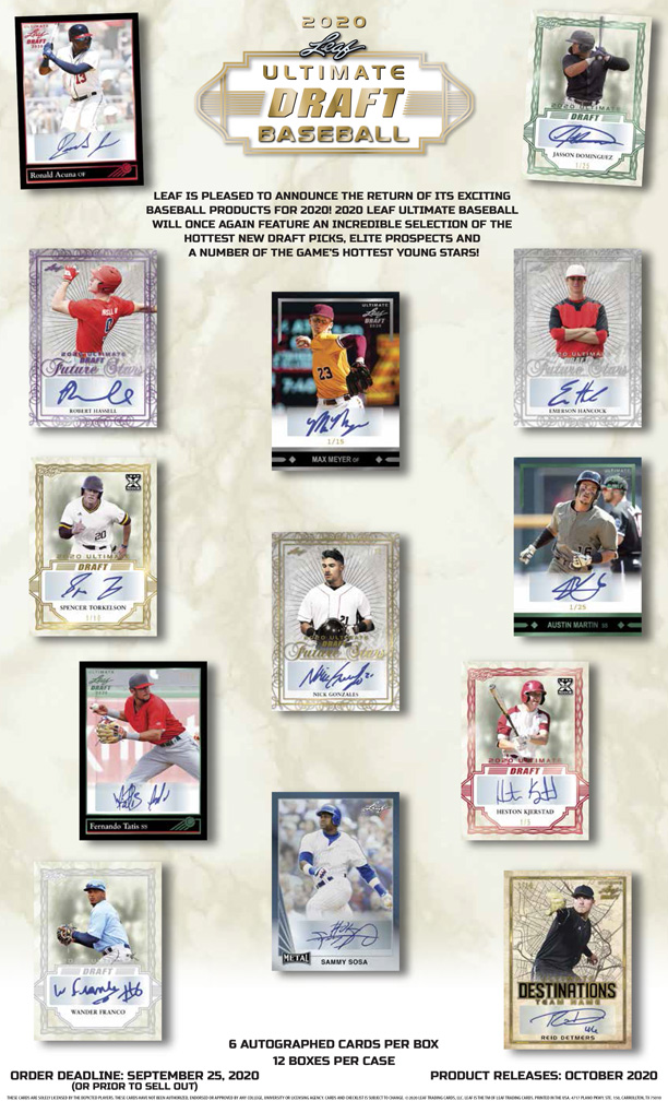 2020 Leaf Ultimate Draft Baseball - Leaf Trading Cards