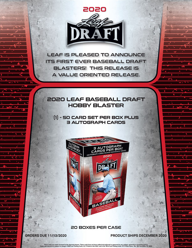 2020 Leaf Draft Baseball - Leaf Trading Cards