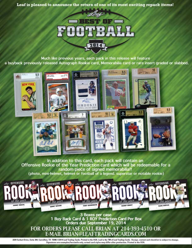 2014 Leaf Best Of Football - Leaf Trading Cards