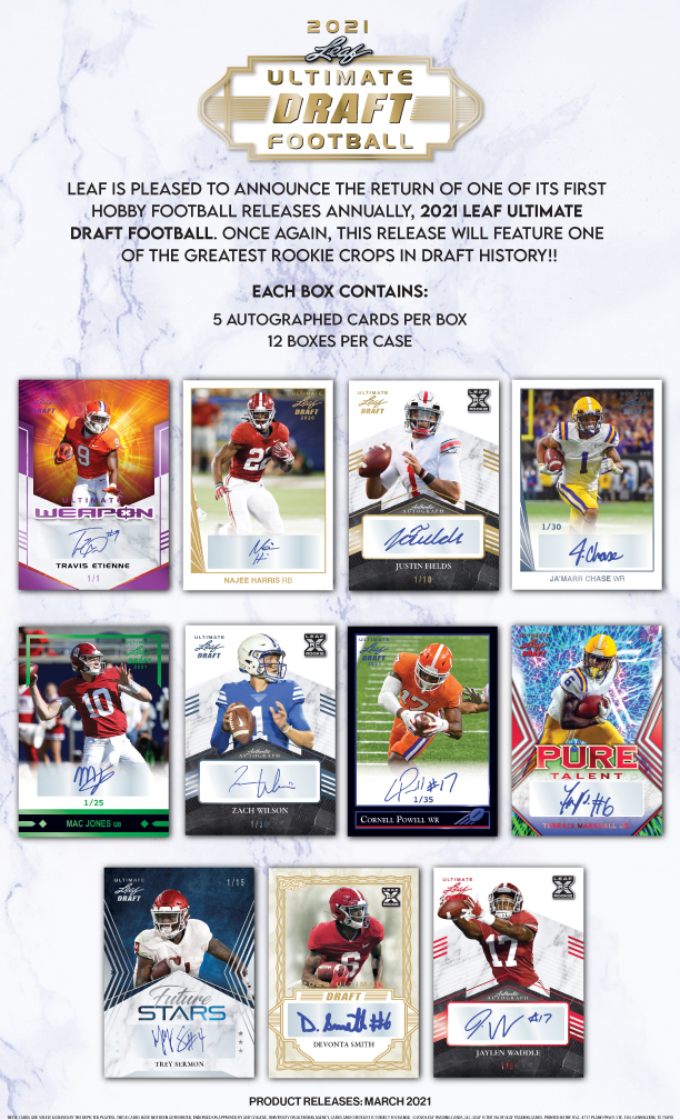 2021 Leaf Ultimate Draft Football - Leaf Trading Cards