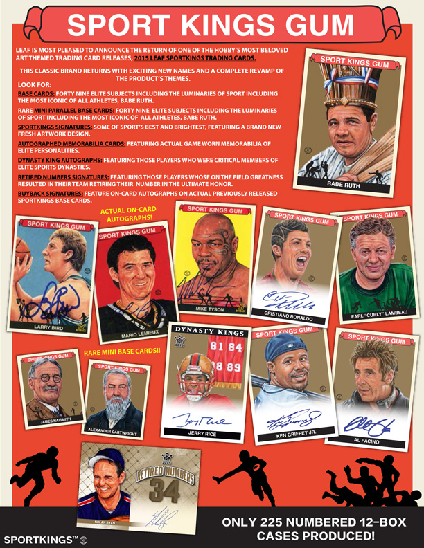 2015 Sportkings Leaf Trading Cards
