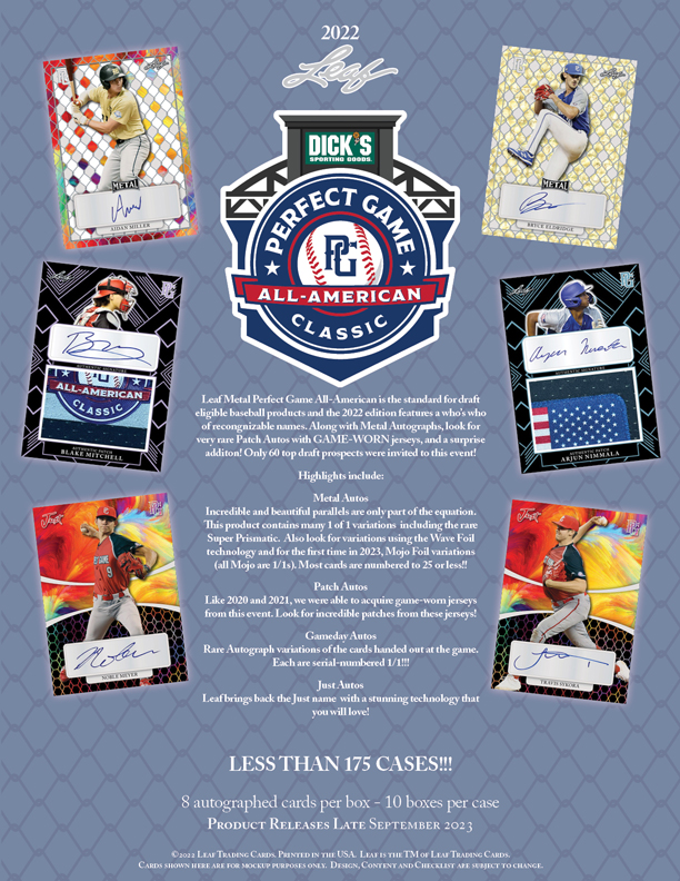 2022 Leaf Metal Perfect Game All-American - Leaf Trading Cards