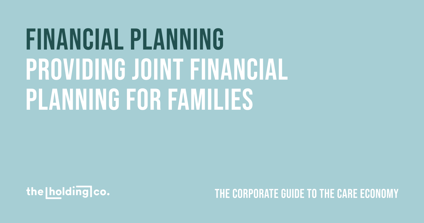 Joint Financial Planning for Families