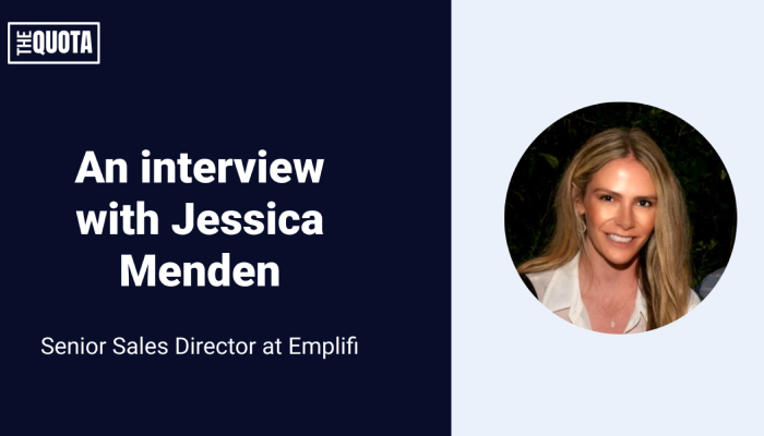 An interview with Jessica Menden, Senior Sales Director at a Customer ...