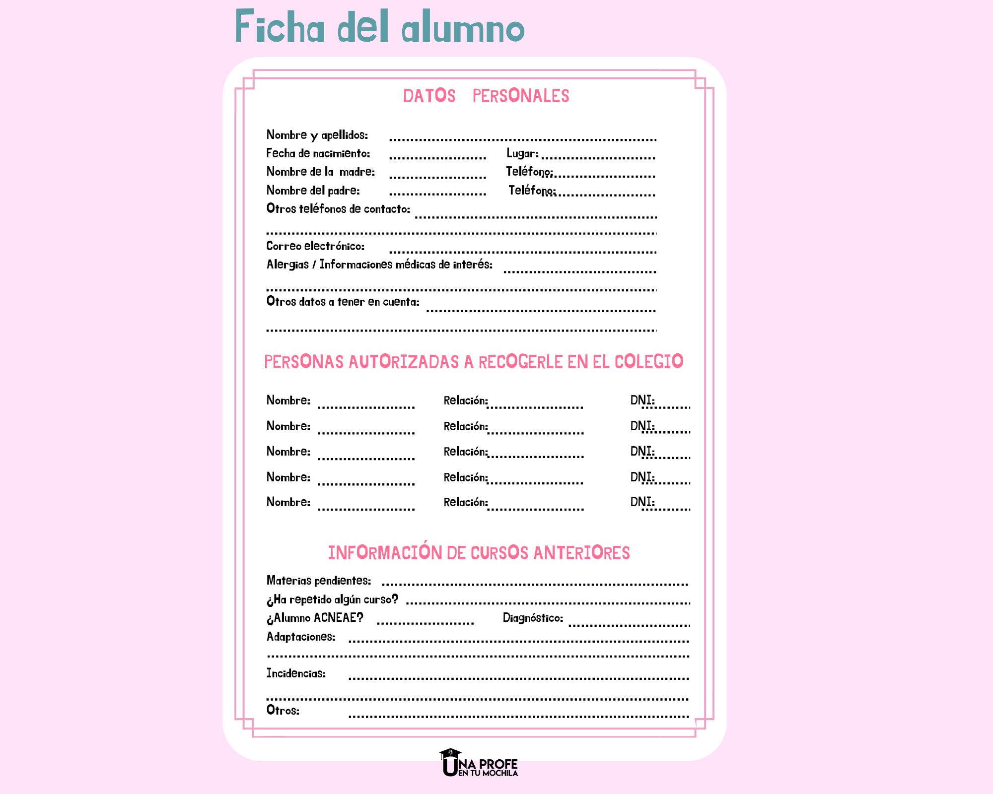 Cuaderno de tutoría 2022-2023 | Una profe en tu mochila