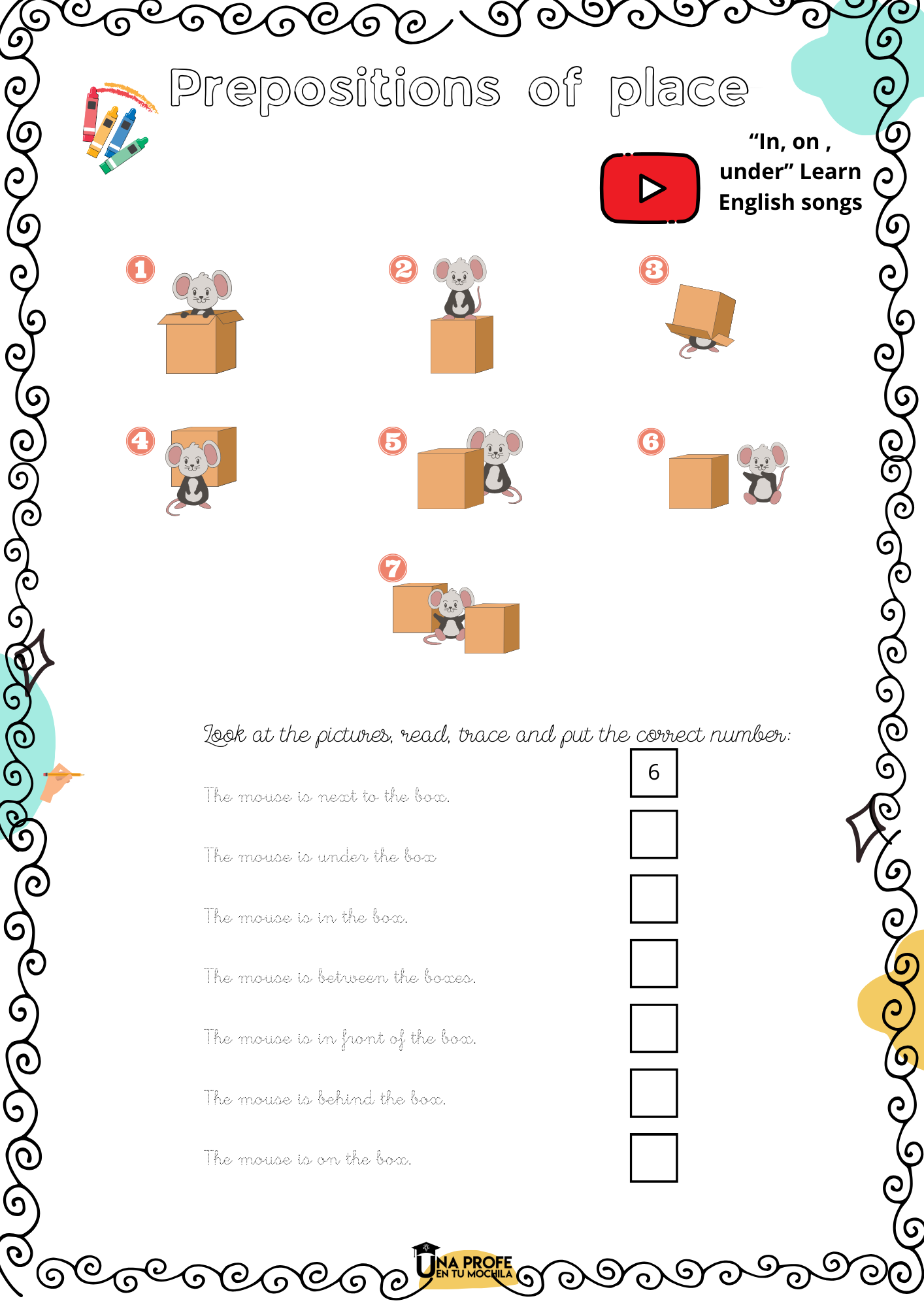 Parts of the house. | Una profe en tu mochila