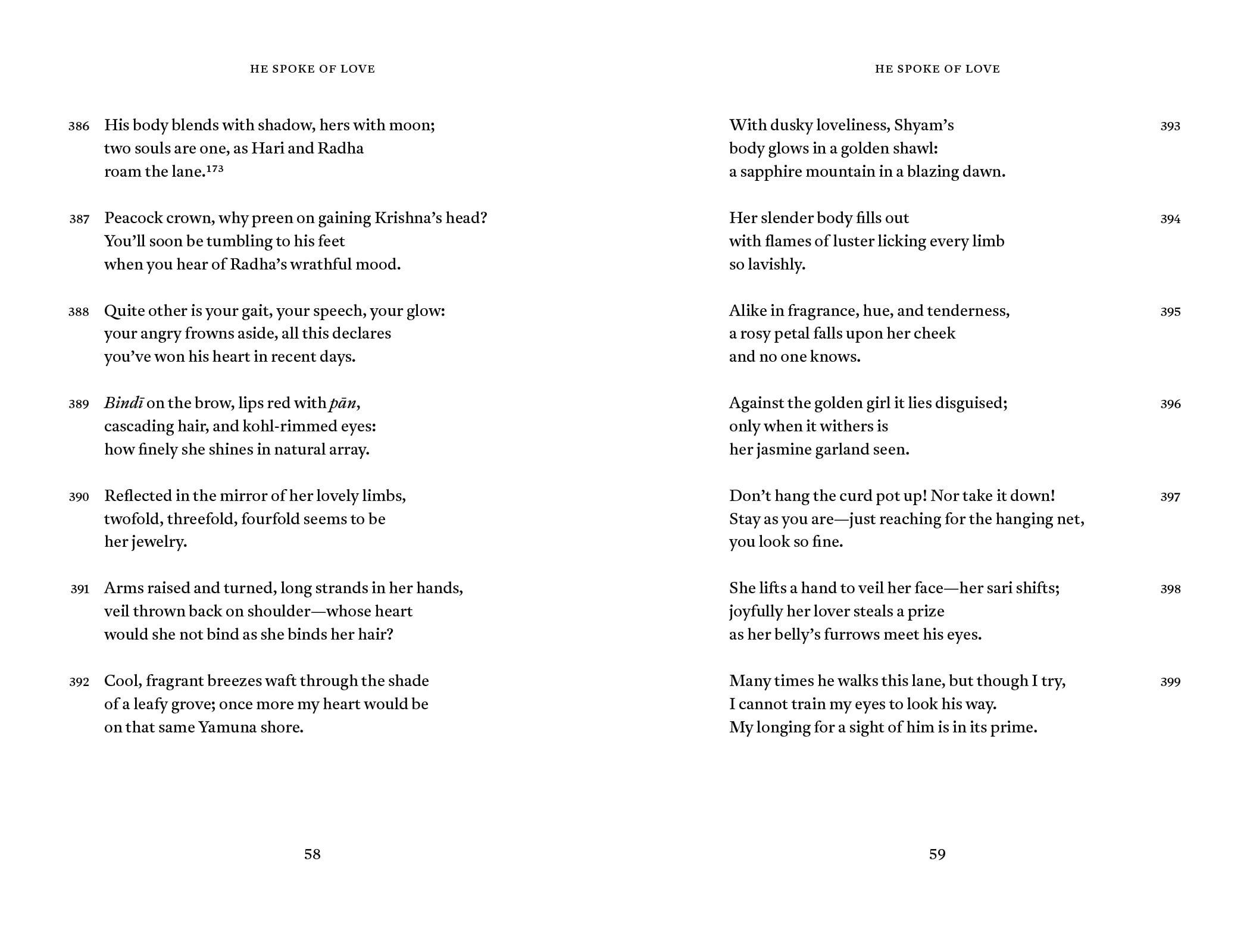 He Spoke of Love: Selected Poems from the Satsai - Murty Classical ...