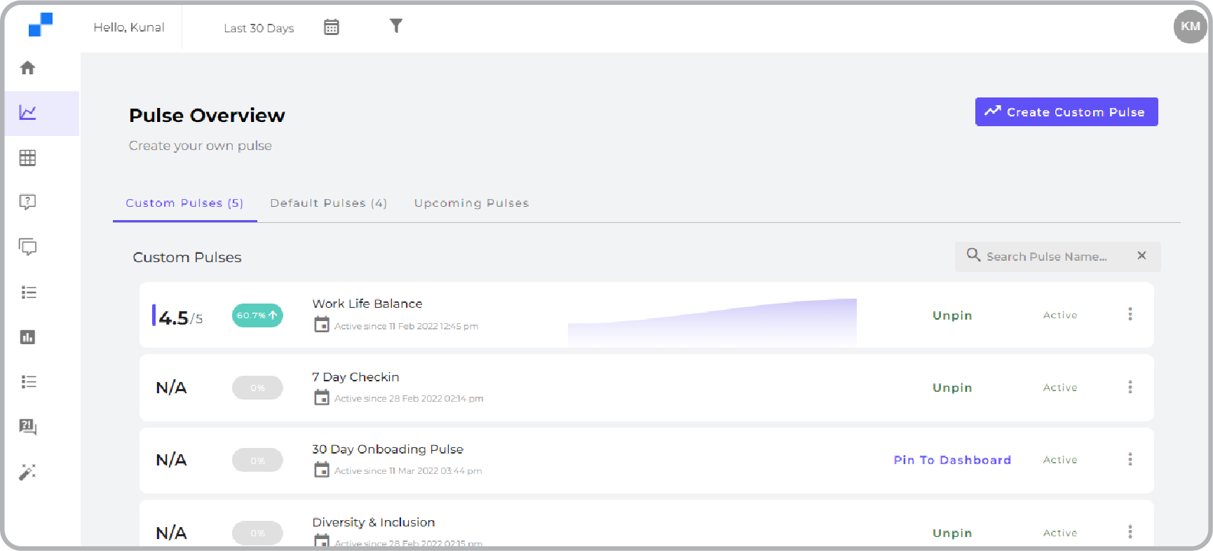 Understanding the Custom Pulses Dashboard | SuperBeings