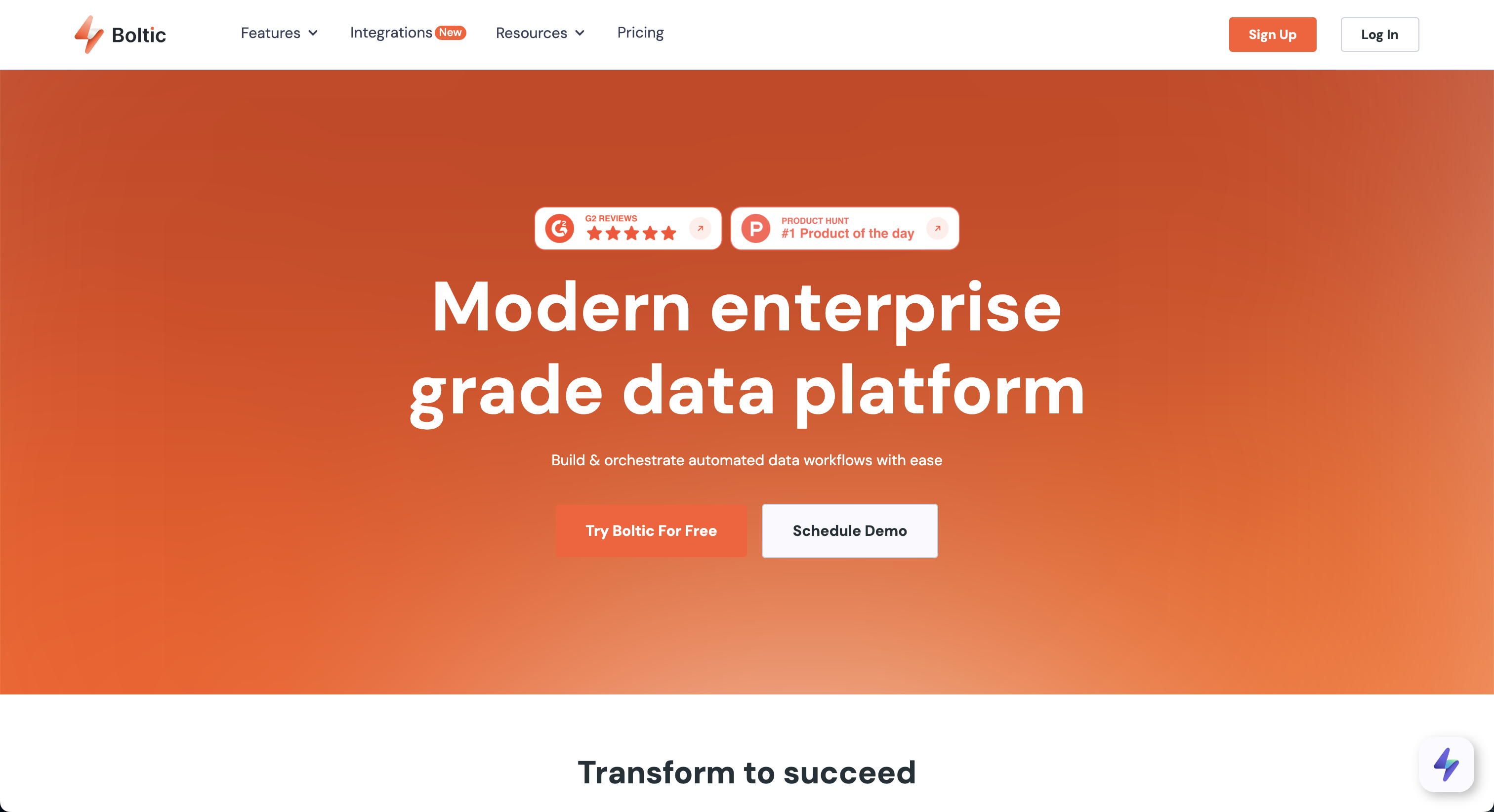 Modern Enterprise Grade Data Platform | Boltic