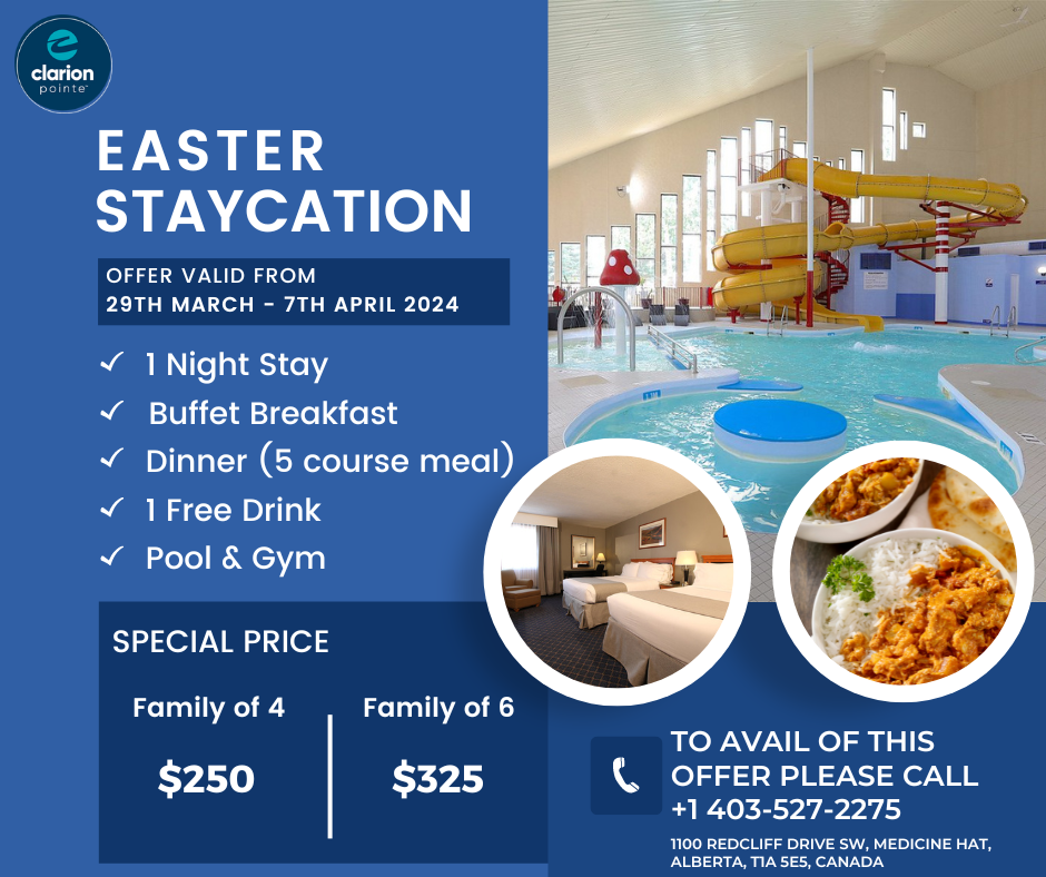 Easter Getaway - Staycation | Event Listing | Tourism Medicine Hat