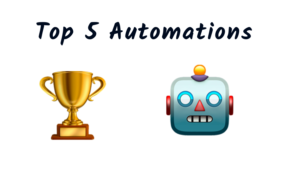 The Top 5 No-code Automations You Can Build Right Now