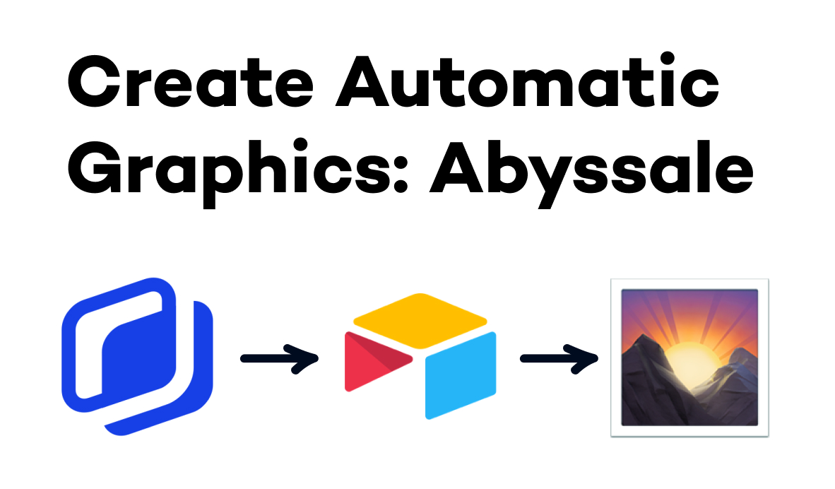 Automatically Generate Images in Abyssale with Airtable