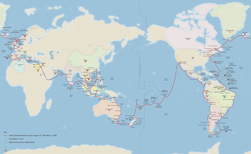 Viking Ultimate World Cruise - 245 Day Voyage on Viking Sun | GoCruise ...