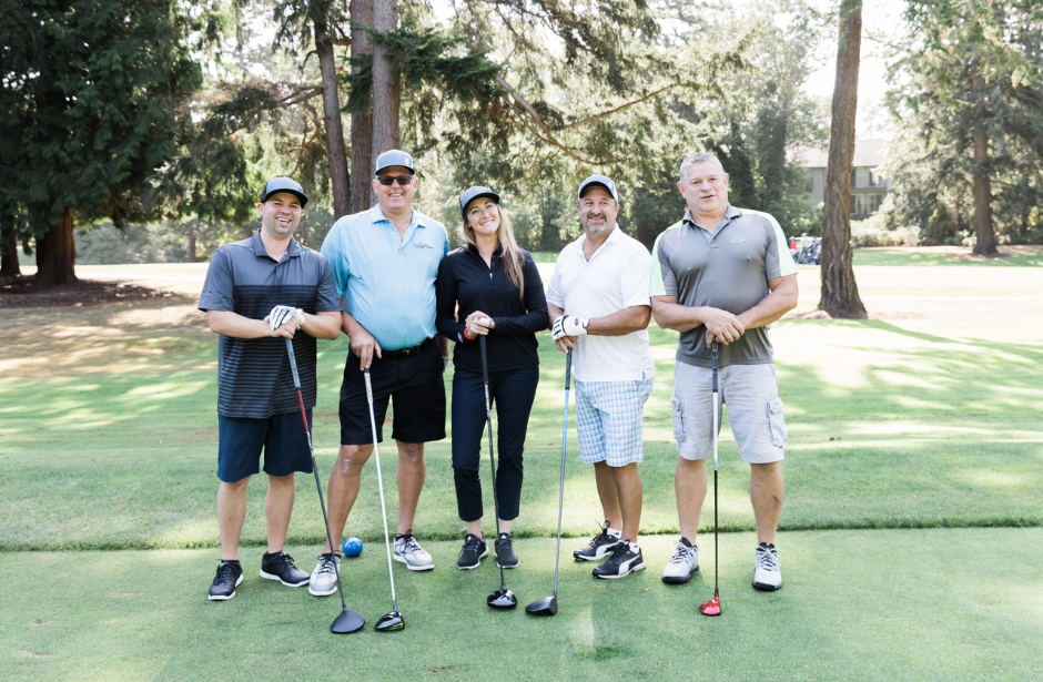 A team from the 2022 Birch Golf Classic