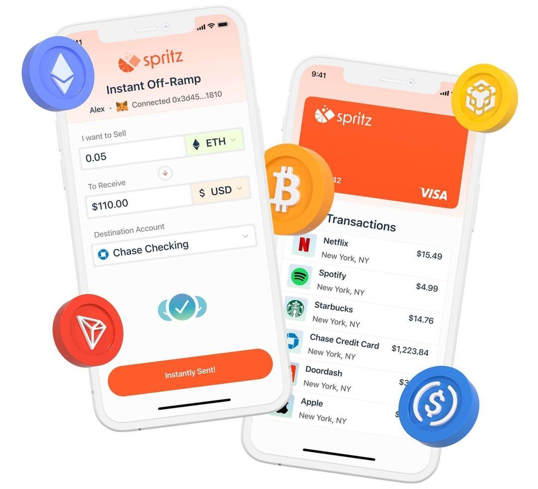 Pay bills with crypto - Spritz Finance