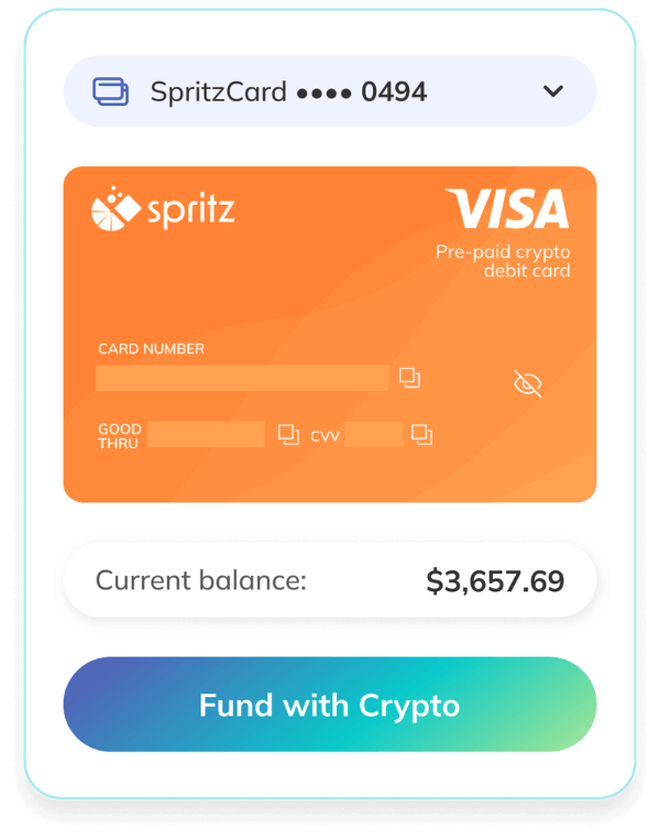 Pay bills with crypto - Spritz Finance