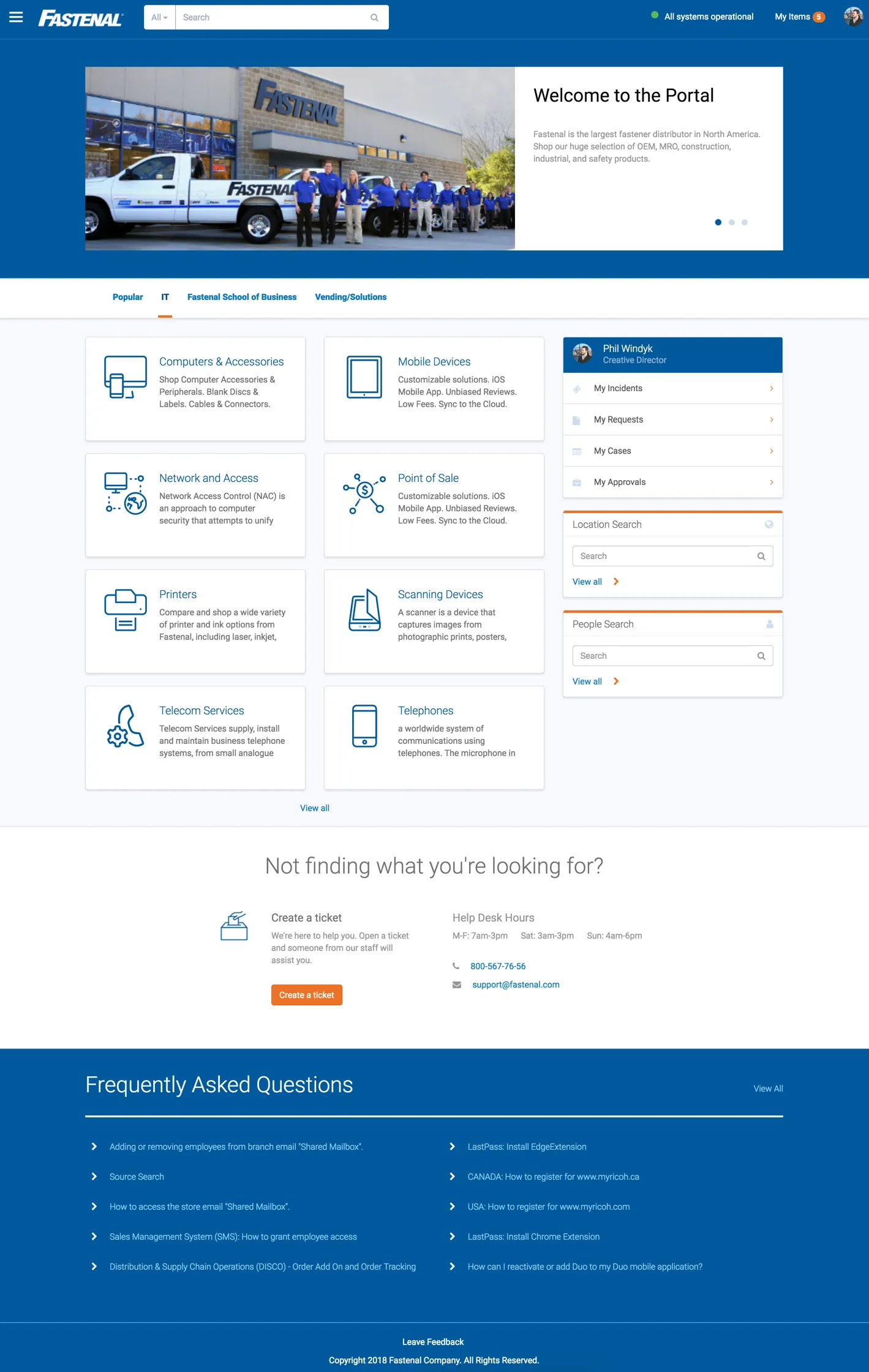 Fastenal Service Portal | NewRocket