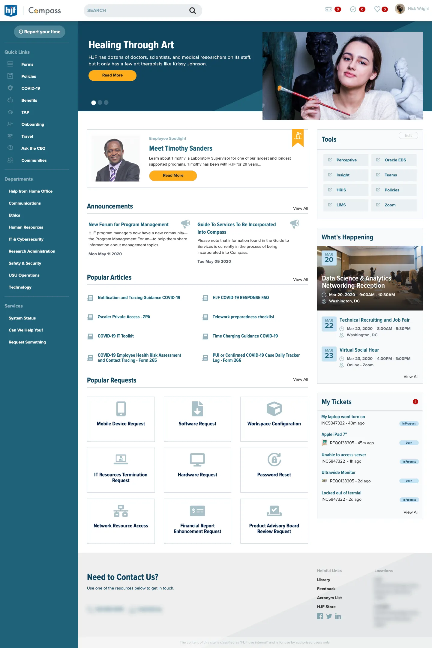 Henry Jackson Foundation Service Portal | NewRocket
