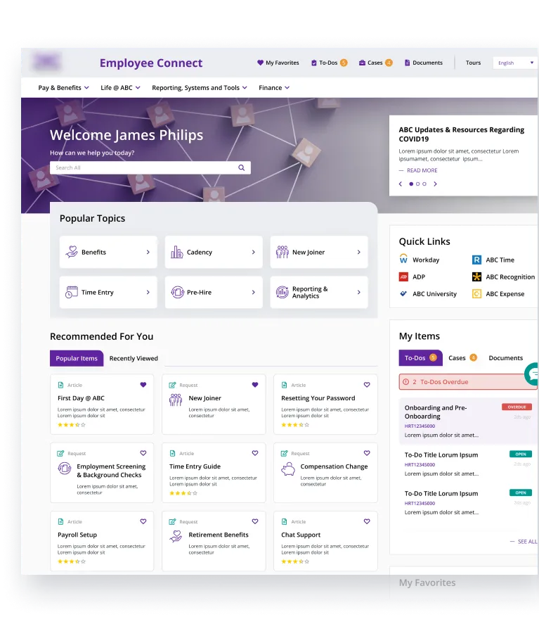 Case Study: Tech Portal with ServiceNow Employee Center