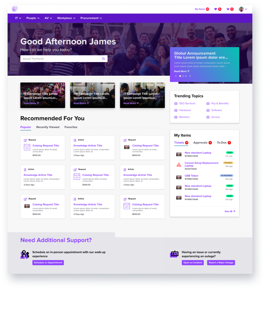Case Study: Creating an Engaging User Experience with Employee Center