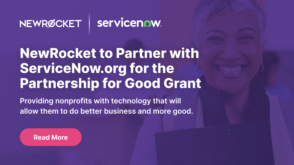 NewRocket to Partner with ServiceNow.org for the Partnership for Good ...