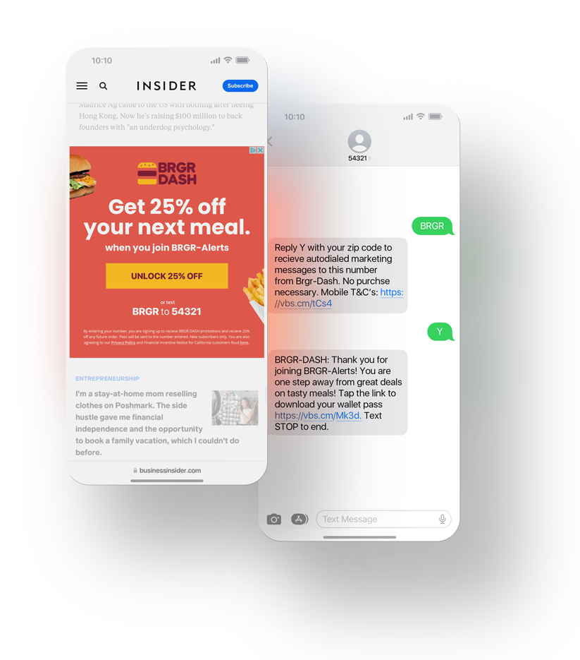 Restaurant SMS Marketing | Vibes