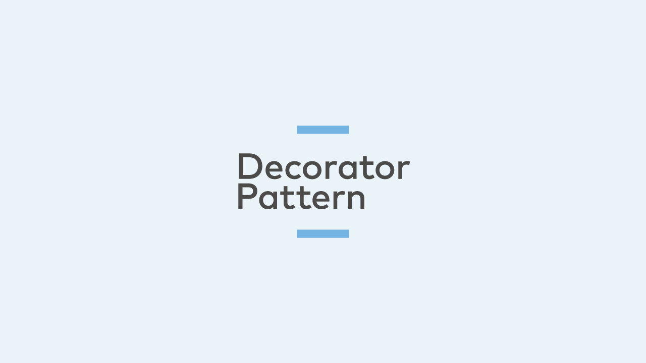 The Gang of Four Decorator Pattern
