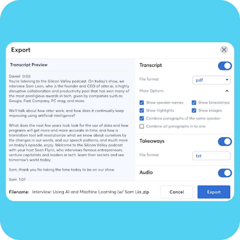 Transcribe all conversations | Otter.ai