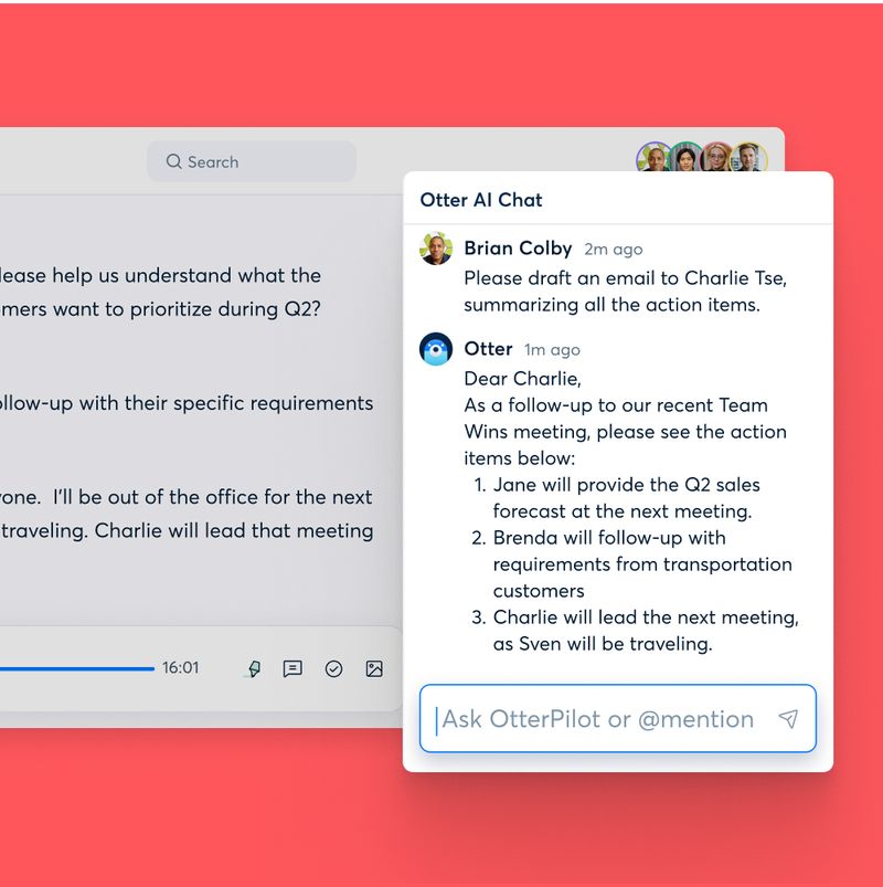 Meeting Notes - Real-time, Shareable, Secure | Otter.ai