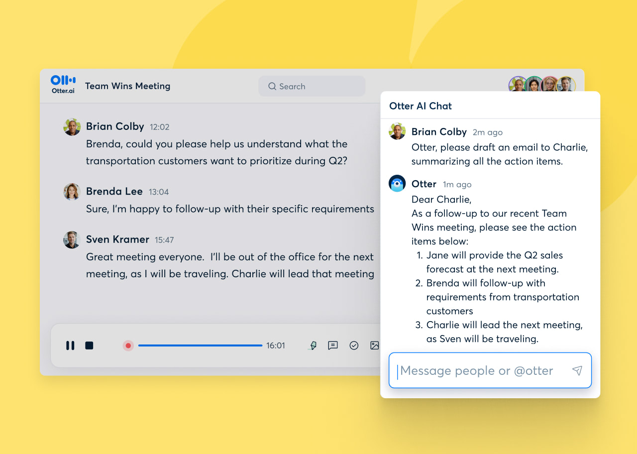 Otter AI Chat for meetings | Otter.ai