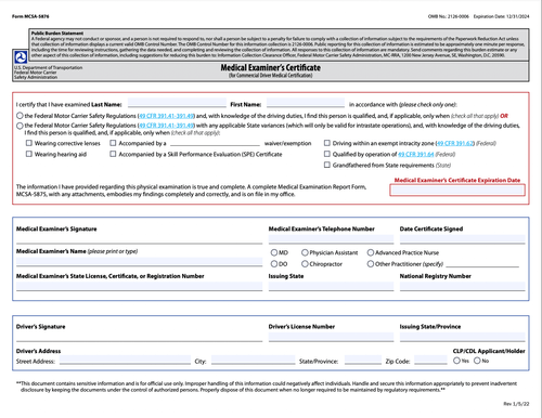 What is a DOT Physical? Everything you need to know