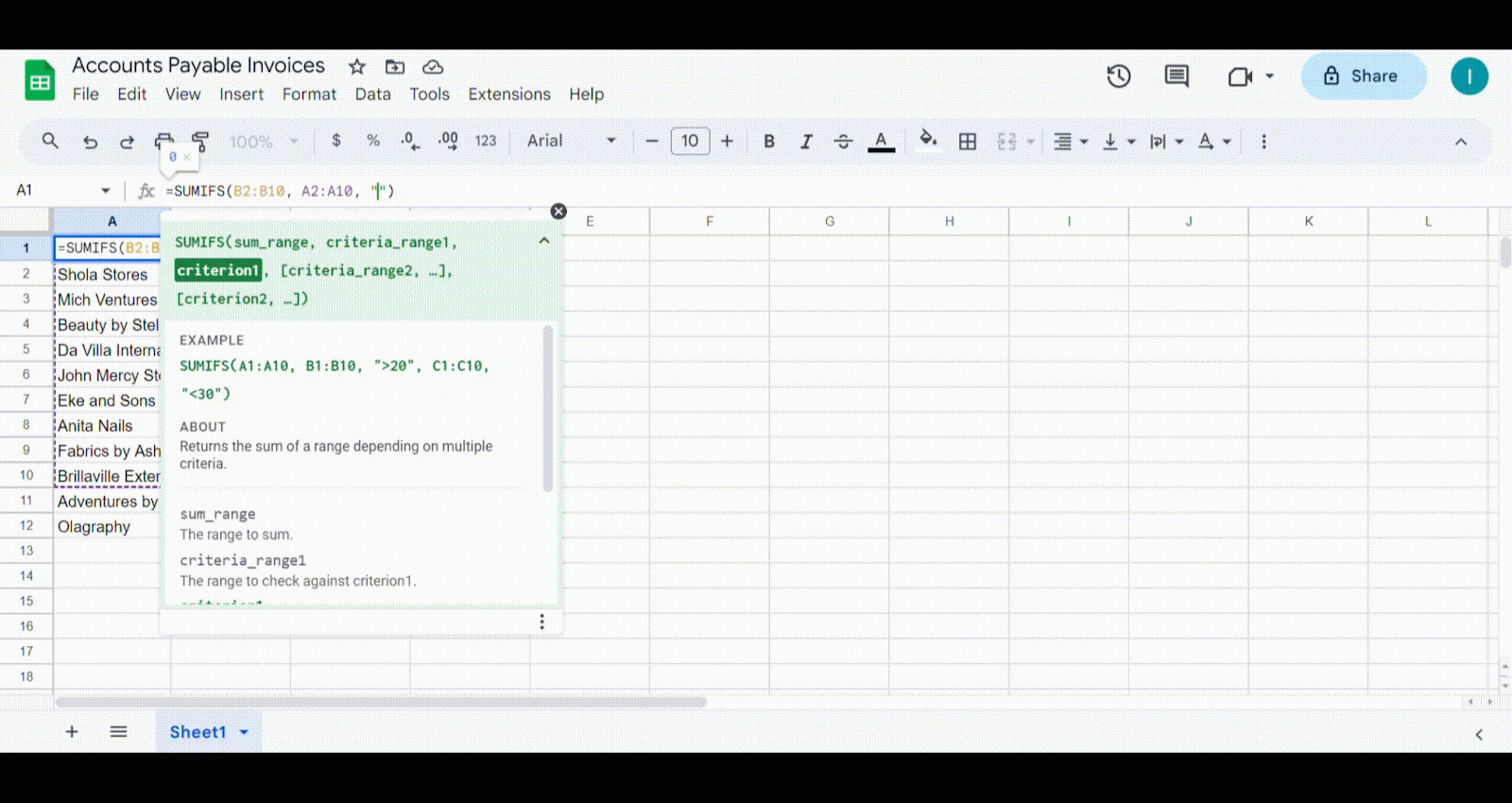 10 Account Payable Excel Formulas Every Accountant Should Know
