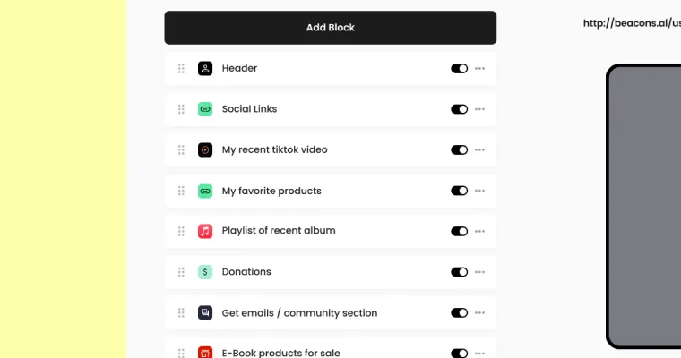 Link in Bio for Creators | Beacons