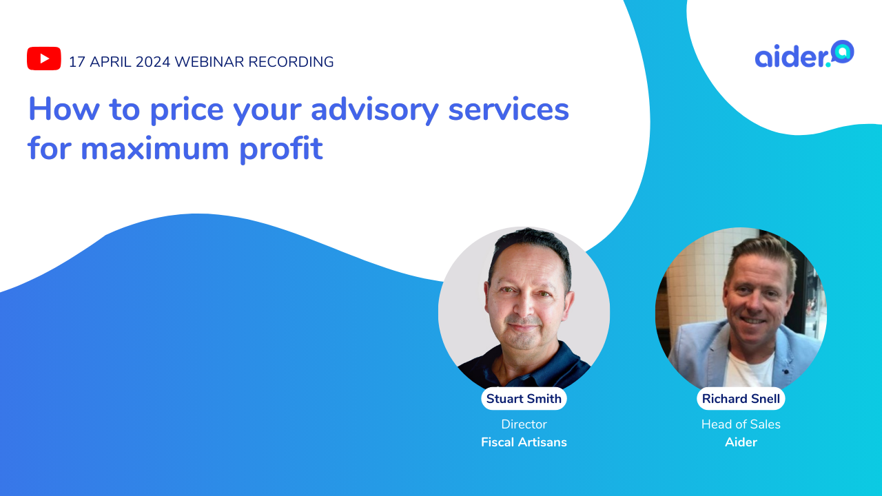 How to price your advisory services for maximum profit