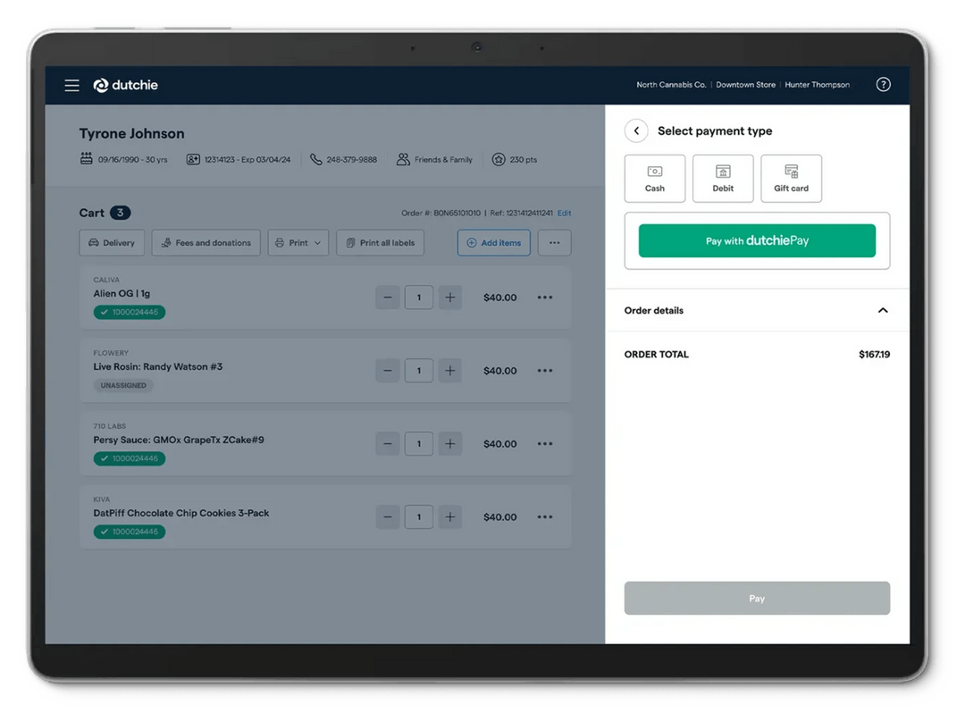 Cannabis POS - Dispensary Point of Sale System • Dutchie POS