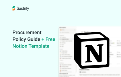 Procurement Policy Guide + Free Notion Template