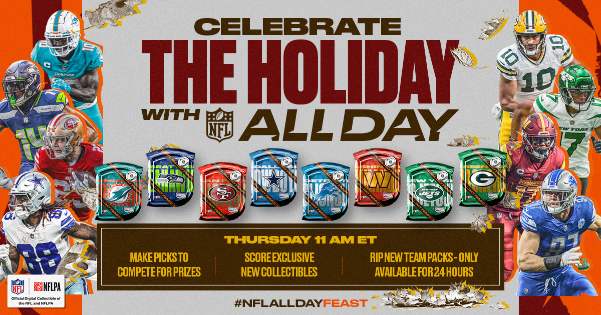 NFL ALL DAY Feast: Celebrate the Holiday With Us!