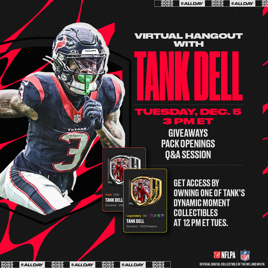 GET ACCESS TO AN EXCLUSIVE Q&A WITH TANK DELL - TUES., DEC. 5