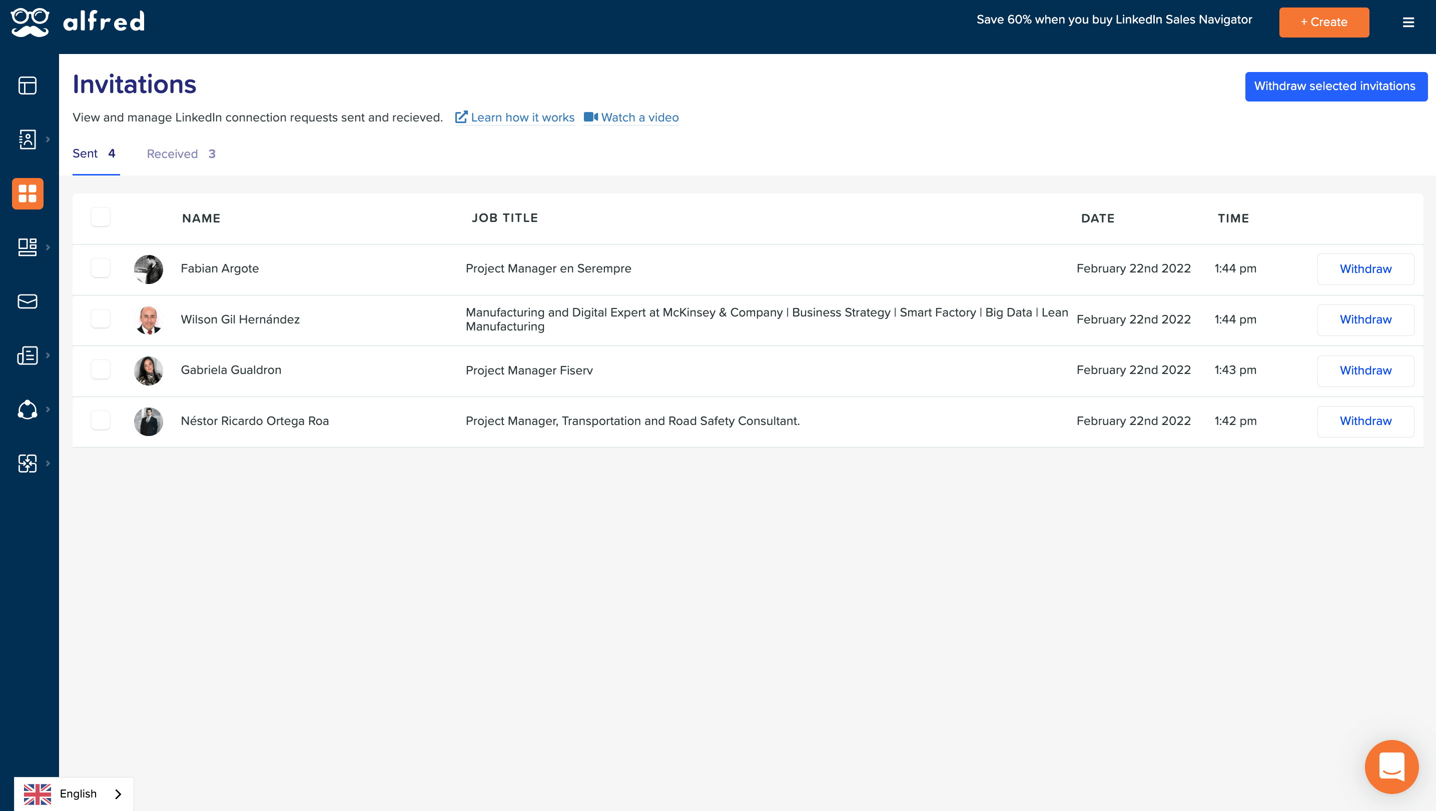 Managing LinkedIn Invitations