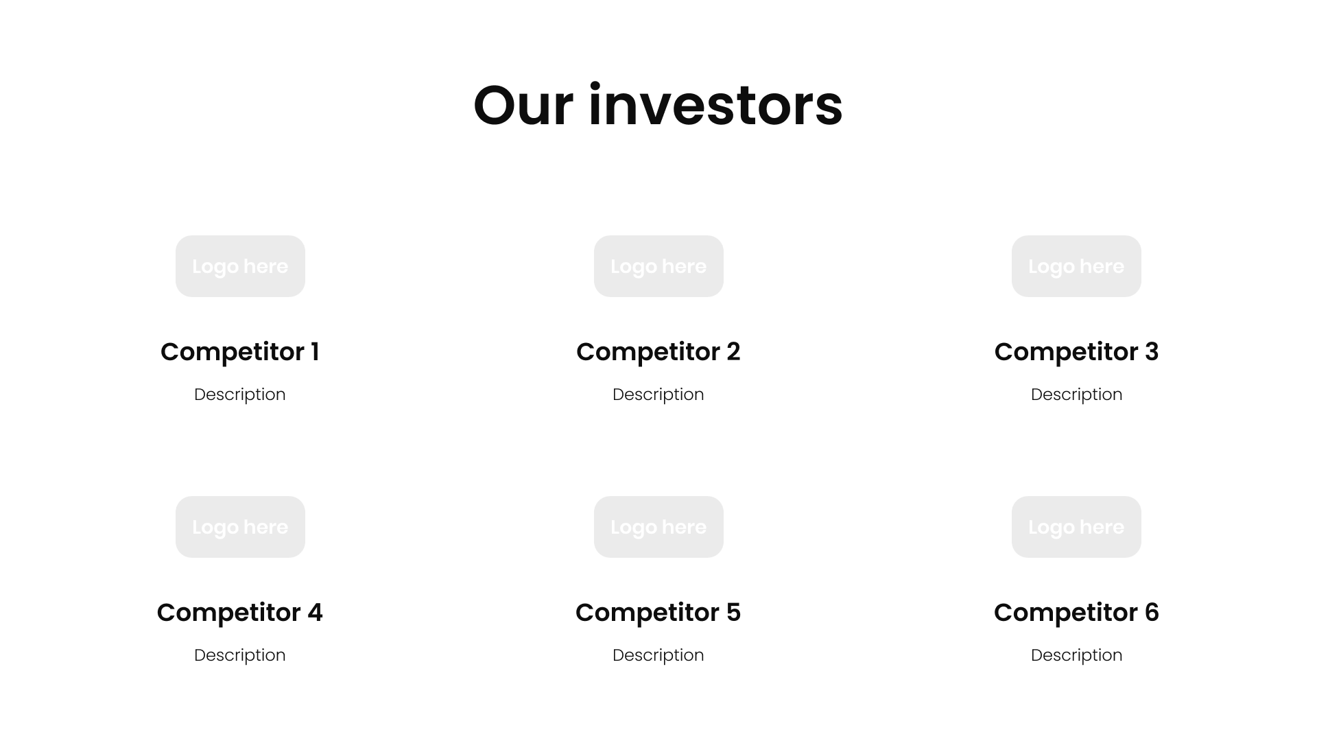 Clients & Competitors Slide Templates - slidddo