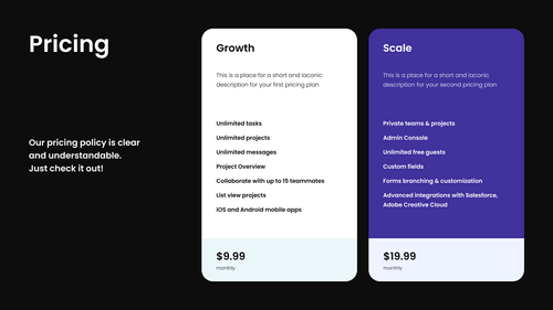 Business Model & Price Slide Templates - slidddo