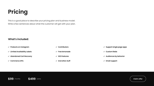 Business Model & Price Slide Templates - slidddo