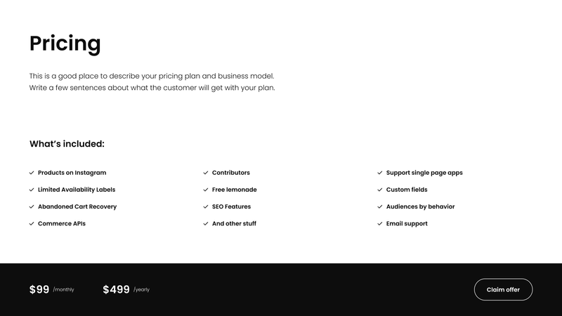 Business Model & Price Slide Templates - slidddo