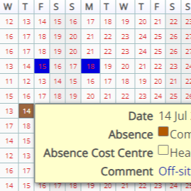 How do I assign the same Absences to multiple employees?