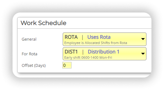 How do I set up an Employee to be included in the Rota?