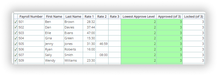 How do I bulk approve Timesheets?