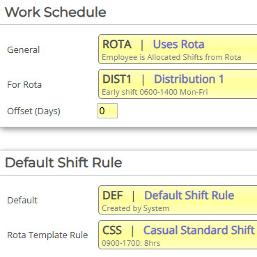 How do I set up an Employee to be included in the Rota?